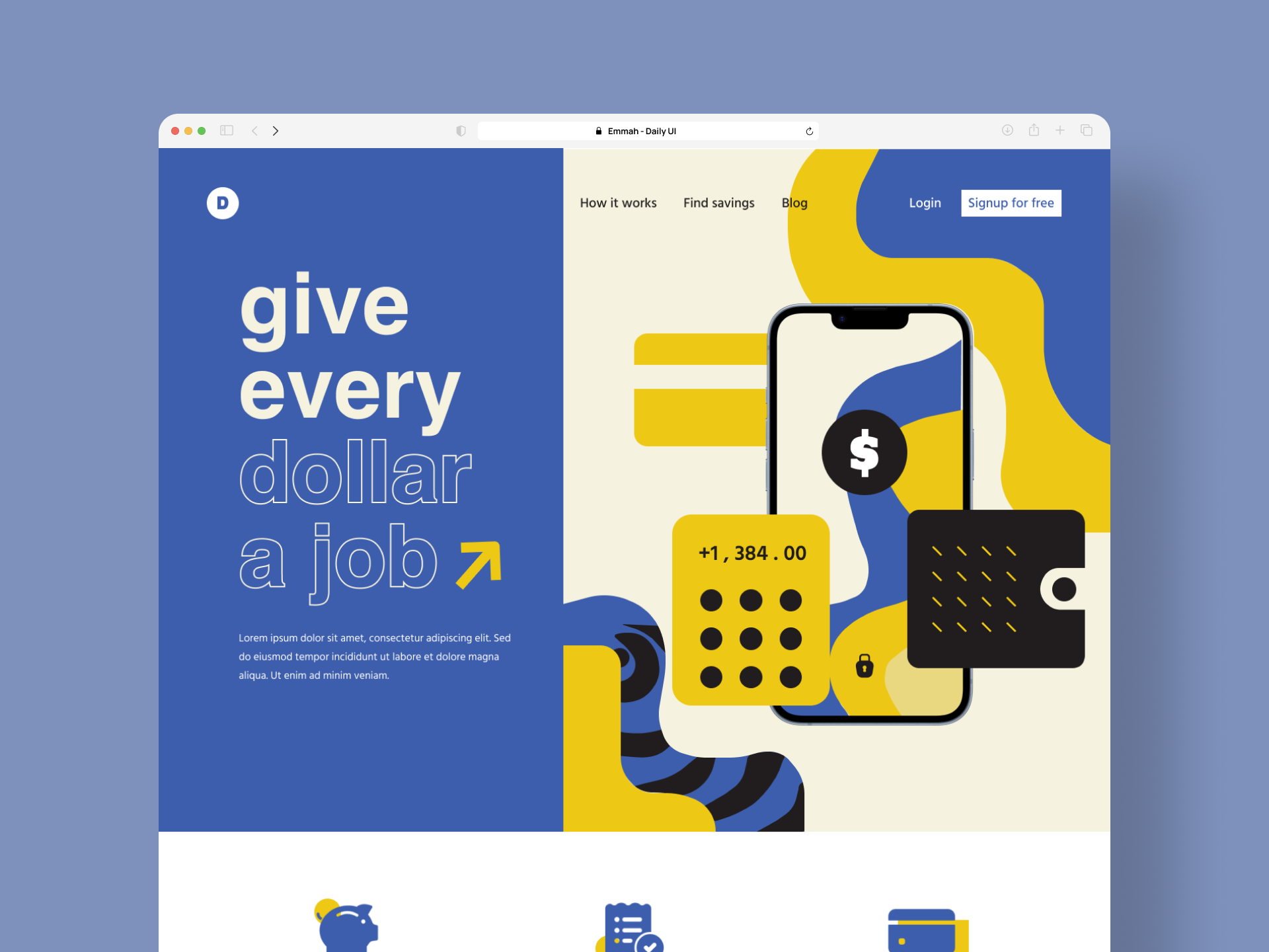 Banking Web UI Landing Page by Mohammed on Dribbble