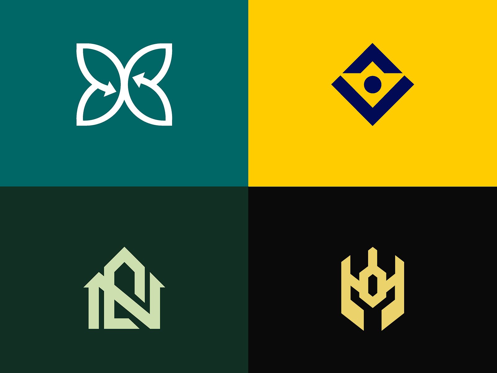 Set OF Iconic Logos by Zain Bari on Dribbble