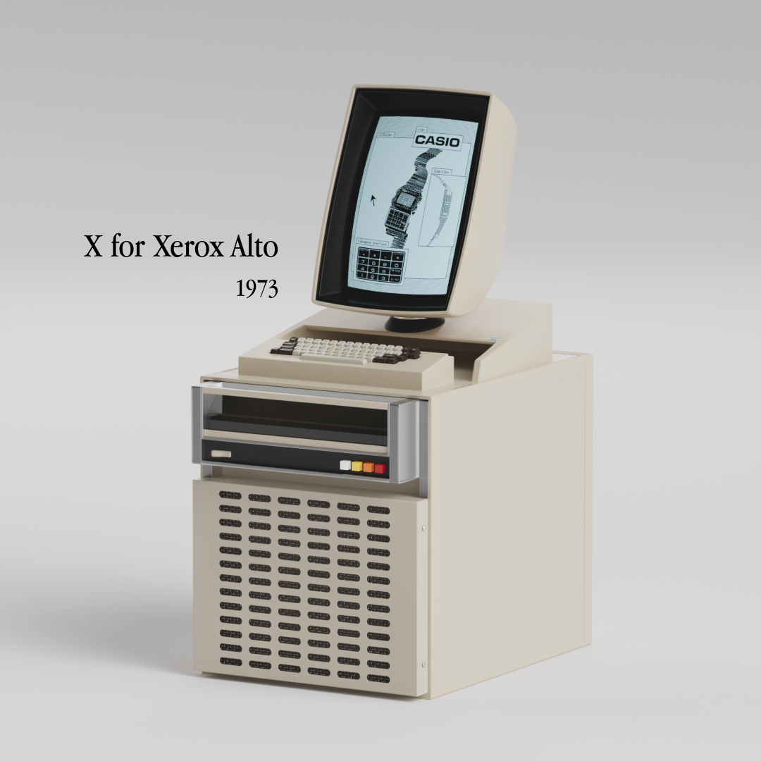 X for Xerox Alto by Thibaut Crépelle on Dribbble