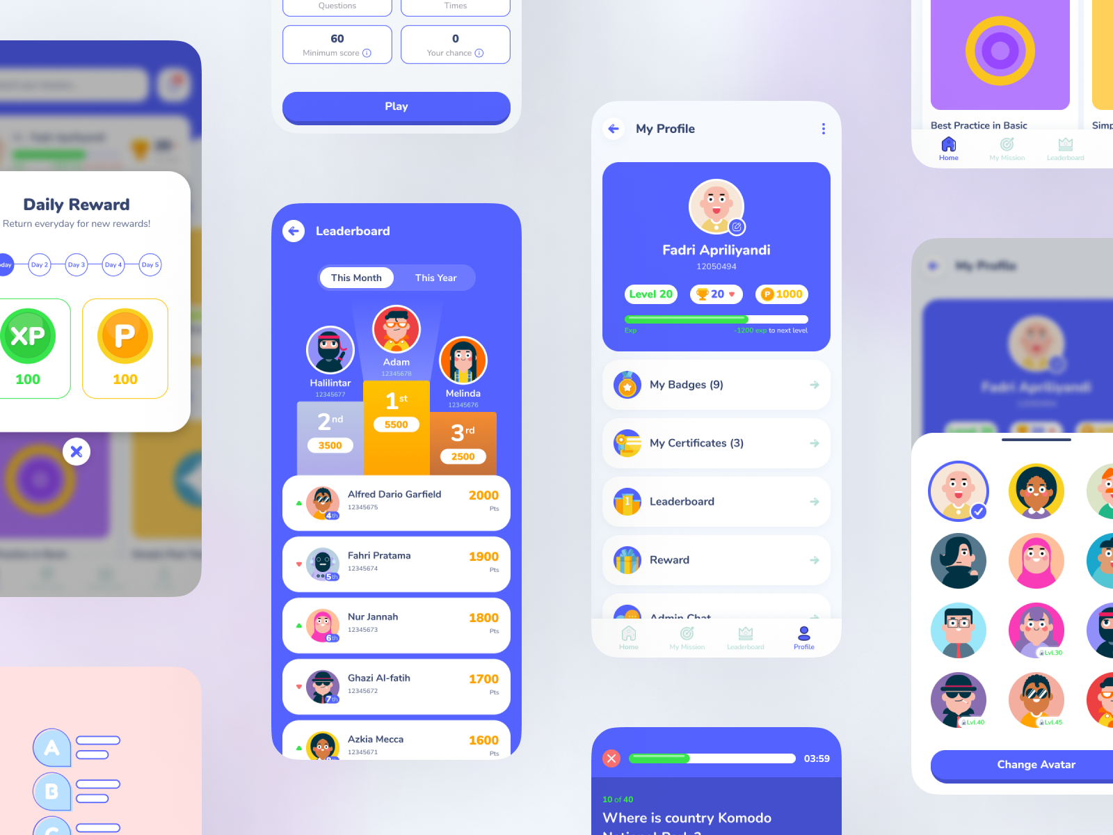 Gamification Mobile App by Fadri Apriliyandi on Dribbble