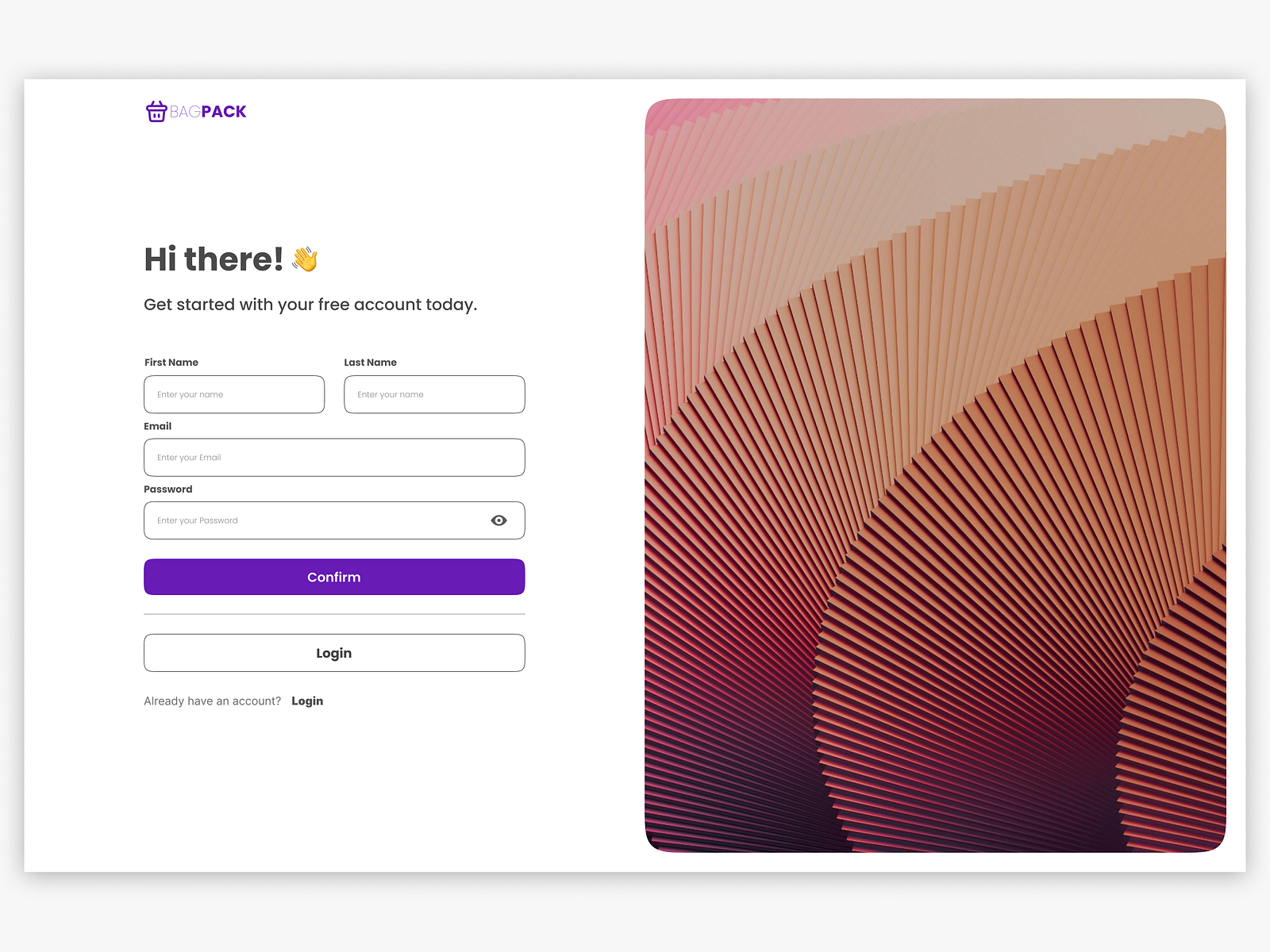 Website Registration Page Design by Showrov Ghosh Roy on Dribbble