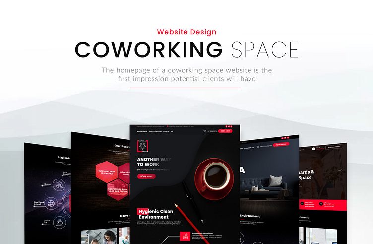 Coworking Space Website UI Design by Rashid Mehmood on Dribbble