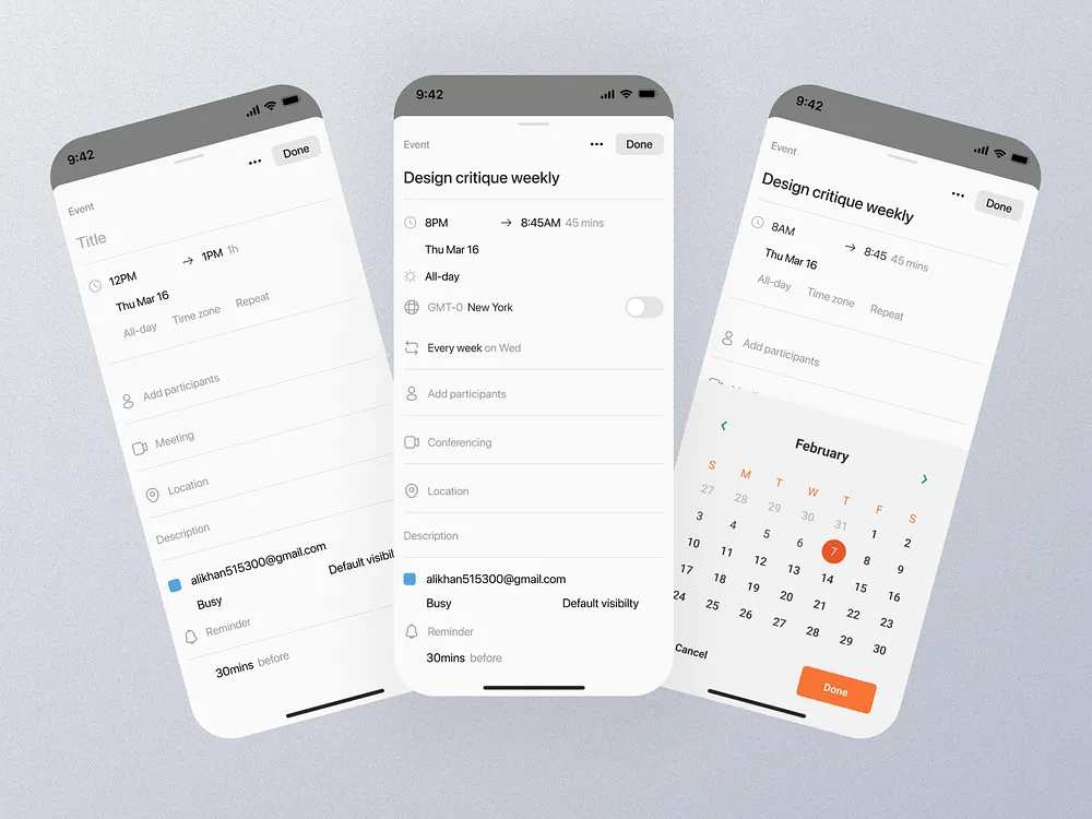 Create Event UI designs, themes, templates and downloadable graphic ...
