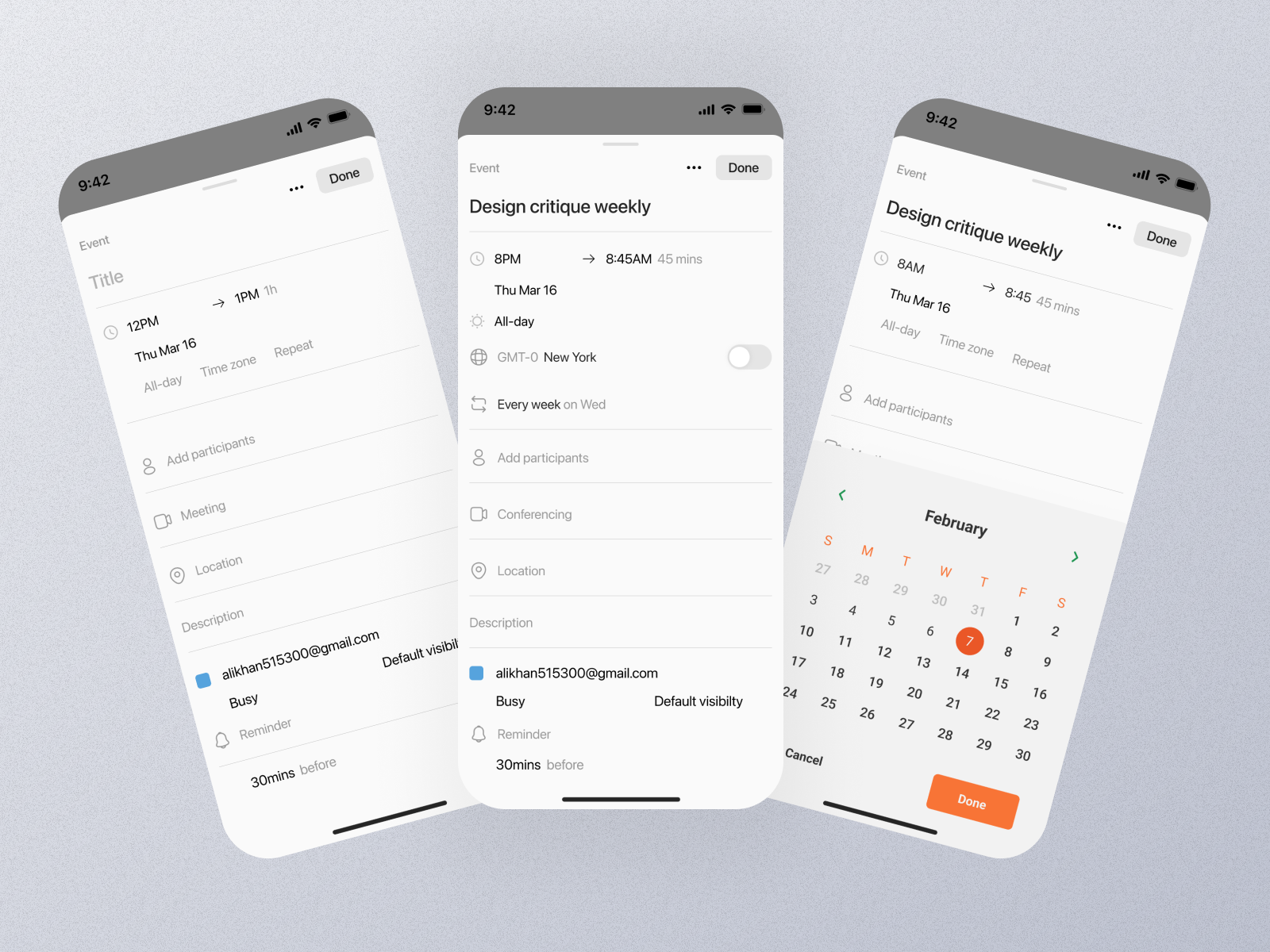 Create New Event Mobile App Ui by UI Ants on Dribbble