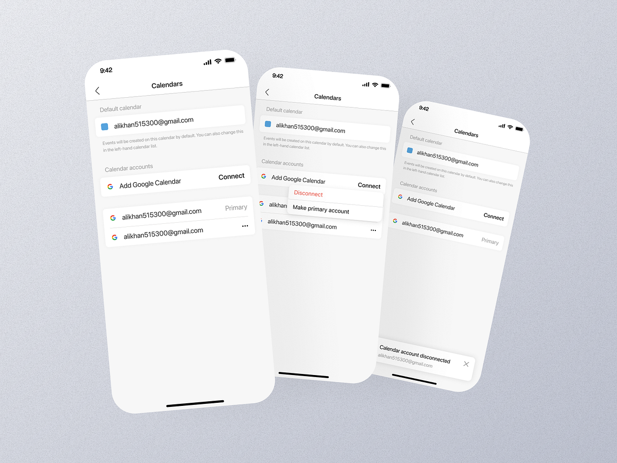 Disconnect Account Mobile App Ui by UI Ants on Dribbble