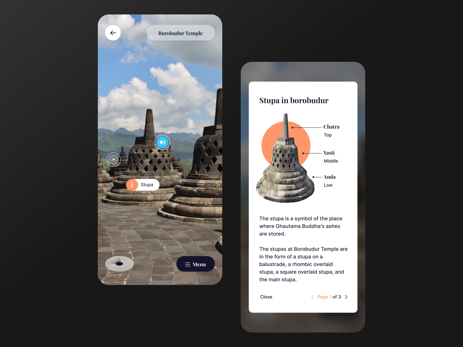 Indonesian Historical Places Virtual Tour App by Arief Rachman on Dribbble