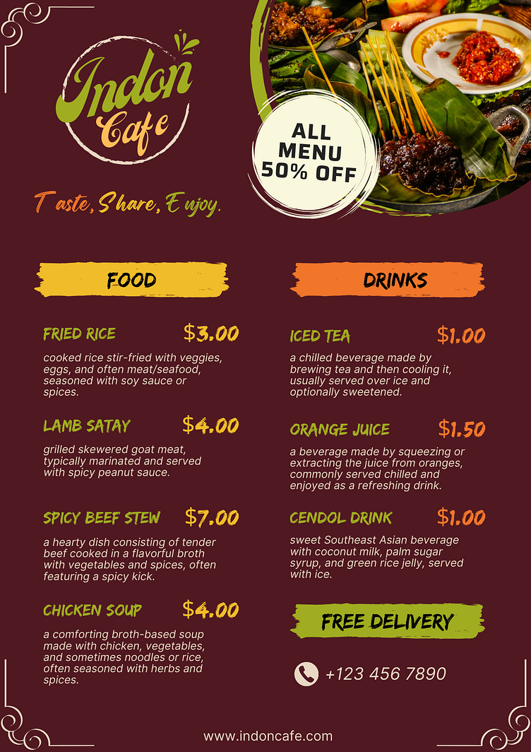 02 Food Menu Portrait by Juday_DesignPro on Dribbble