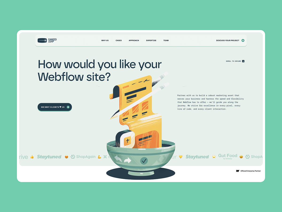 Illustrated Agency Website Hero Concept | Studio Suprasoul by Suprasoul ...