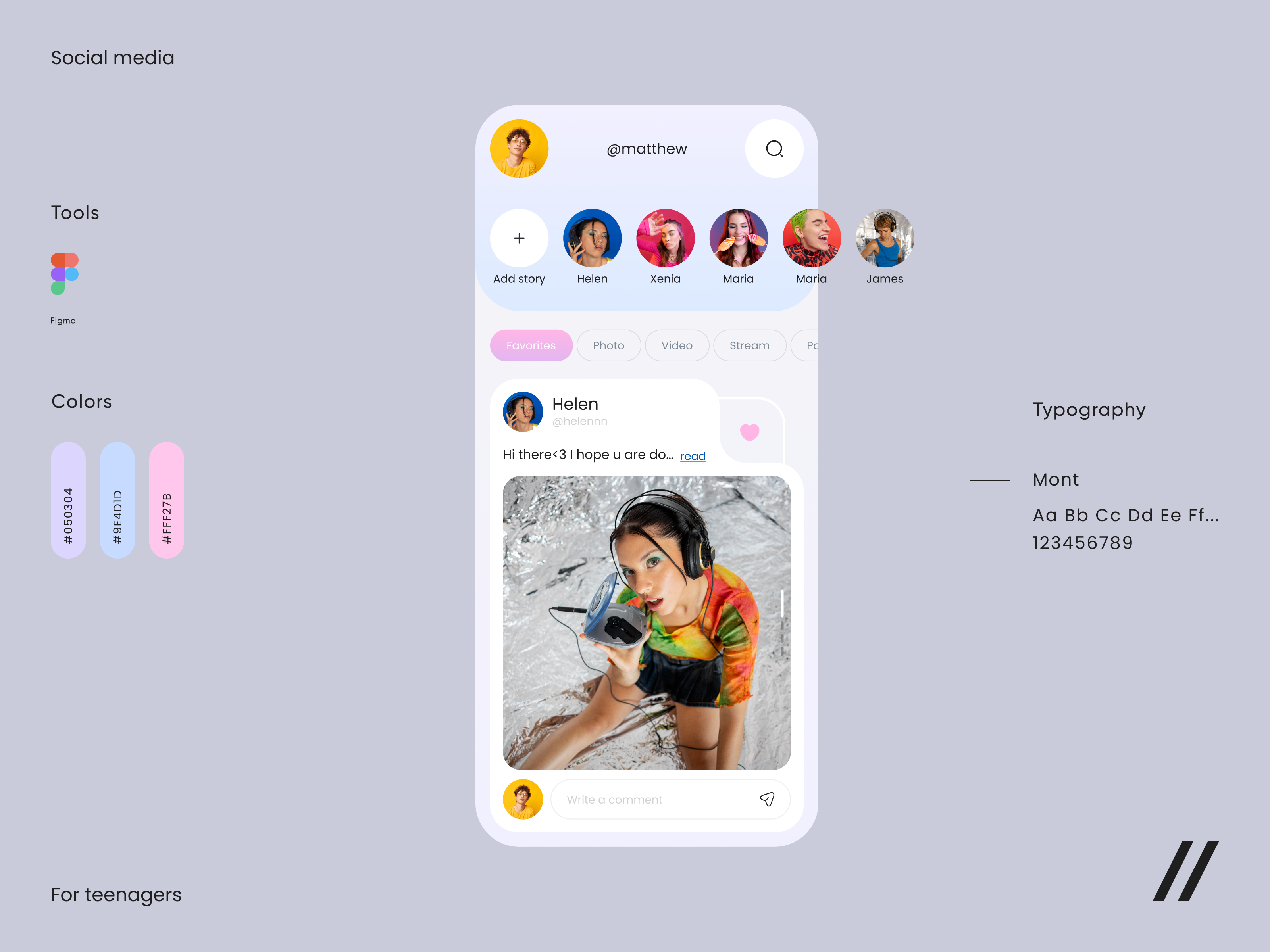 Social Network Mobile iOS App by Kristina Taskaeva for Purrweb UI/UX ...