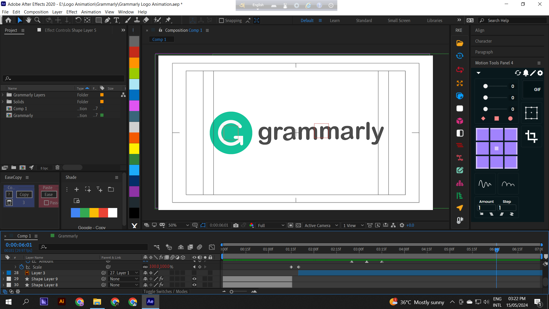 Grammarly Logo Animation by Rajib Ahamed by Rajib Ahamed on Dribbble