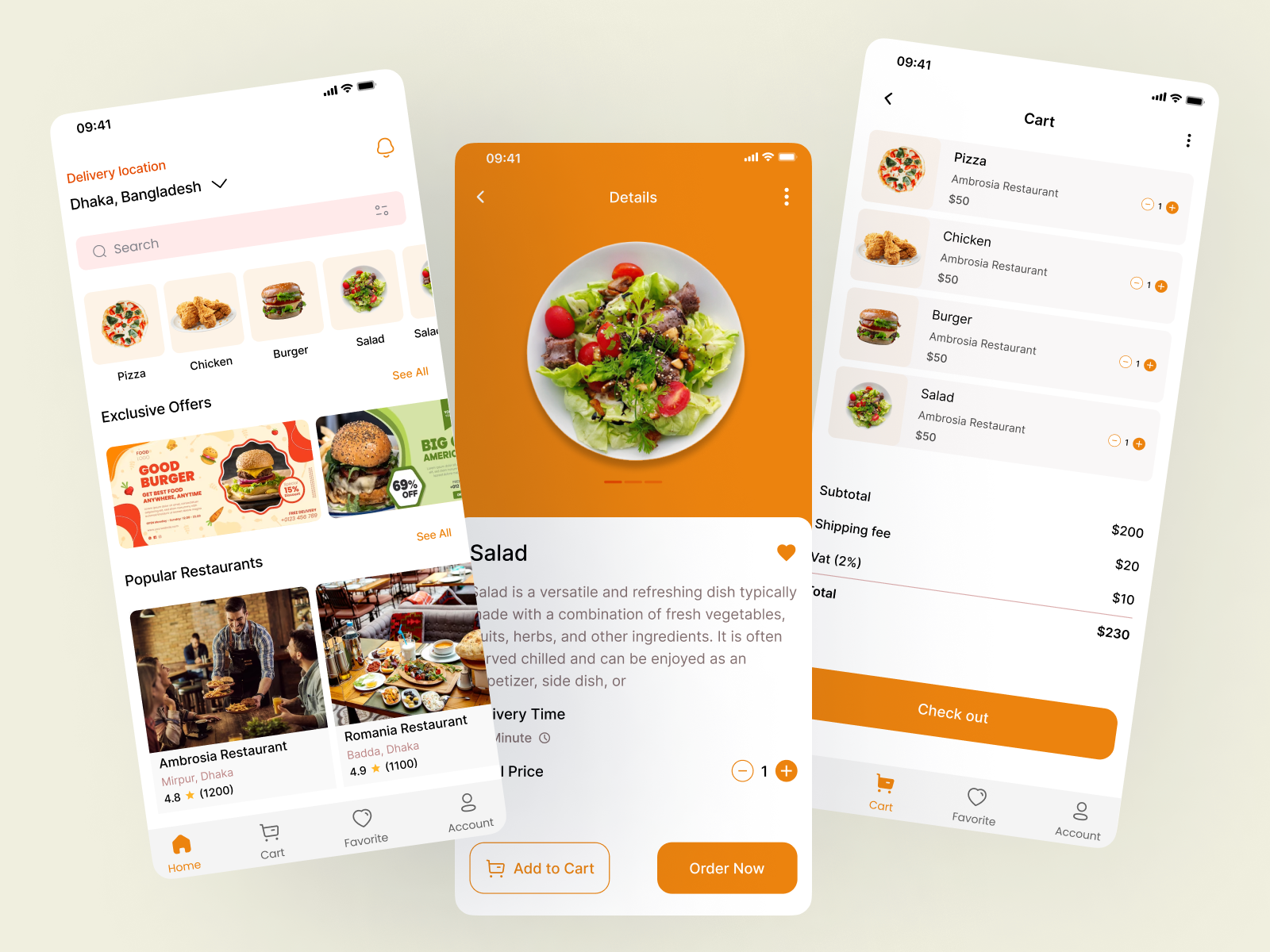 Restaurant App UI UX Design by Md Yasfin Arshi on Dribbble