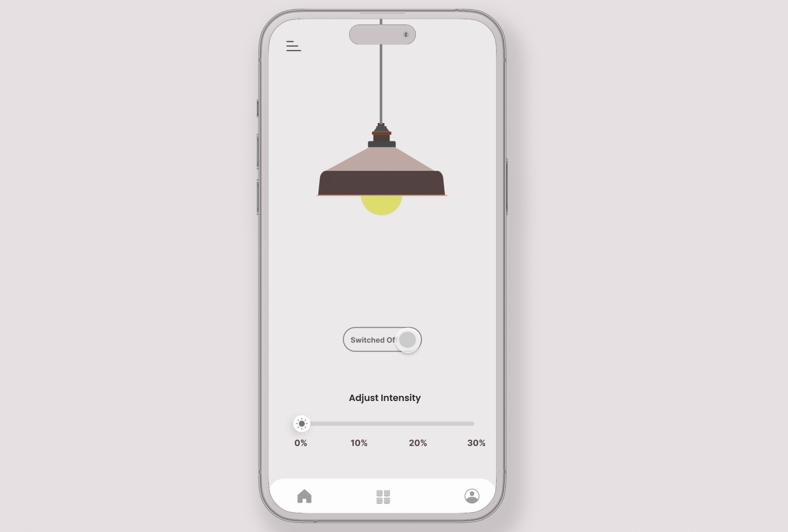 Smart Lamp, Smart Home Light Intensity Controlling App UI Design by ...