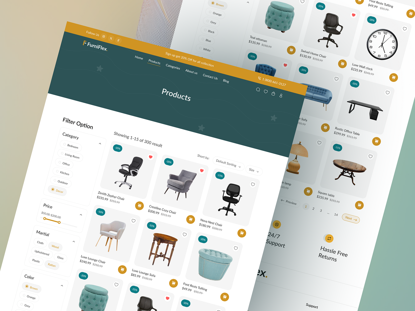Product Page Furniture Website Design by Aminur Rahman on Dribbble