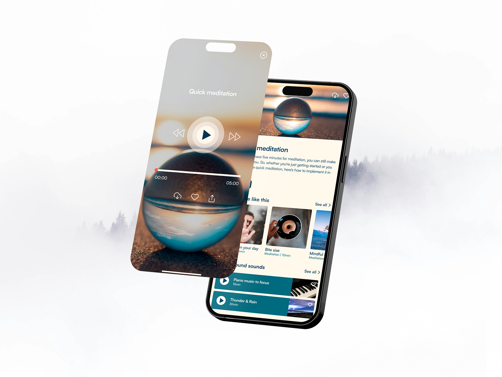 Meditation & Mindfulness app by Nishi on Dribbble