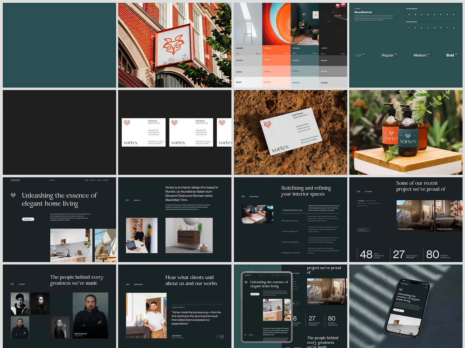 Vortex: Interior Designer Agency - Brand Identity by Keitoto on Dribbble