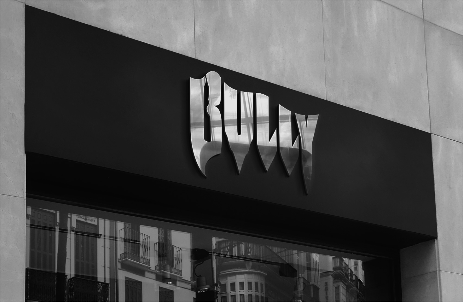 BULLY barbershop logo by Nadia Chernyaeva on Dribbble