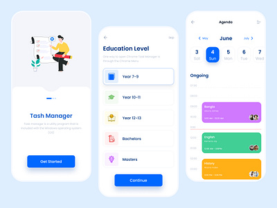 Task Manager app by Masud Sardar on Dribbble