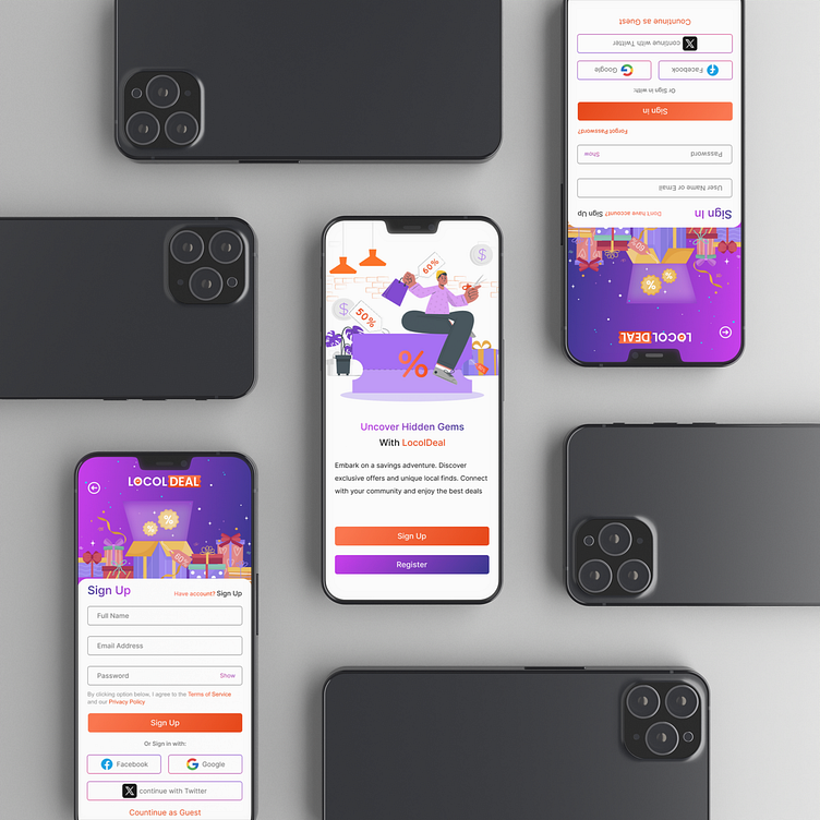 Sign up & Register Ui (Locoldeal) by rakibulislam tanvir on Dribbble
