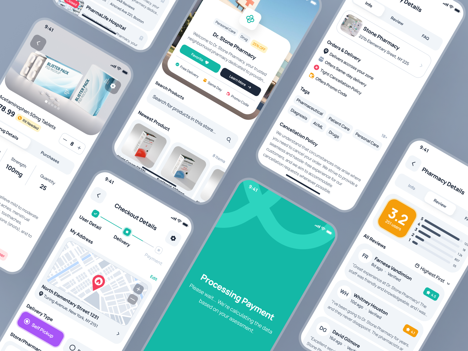 nightingale UI Kit: AI Medical & E-Pharmacy App | Dashboard UI by ...