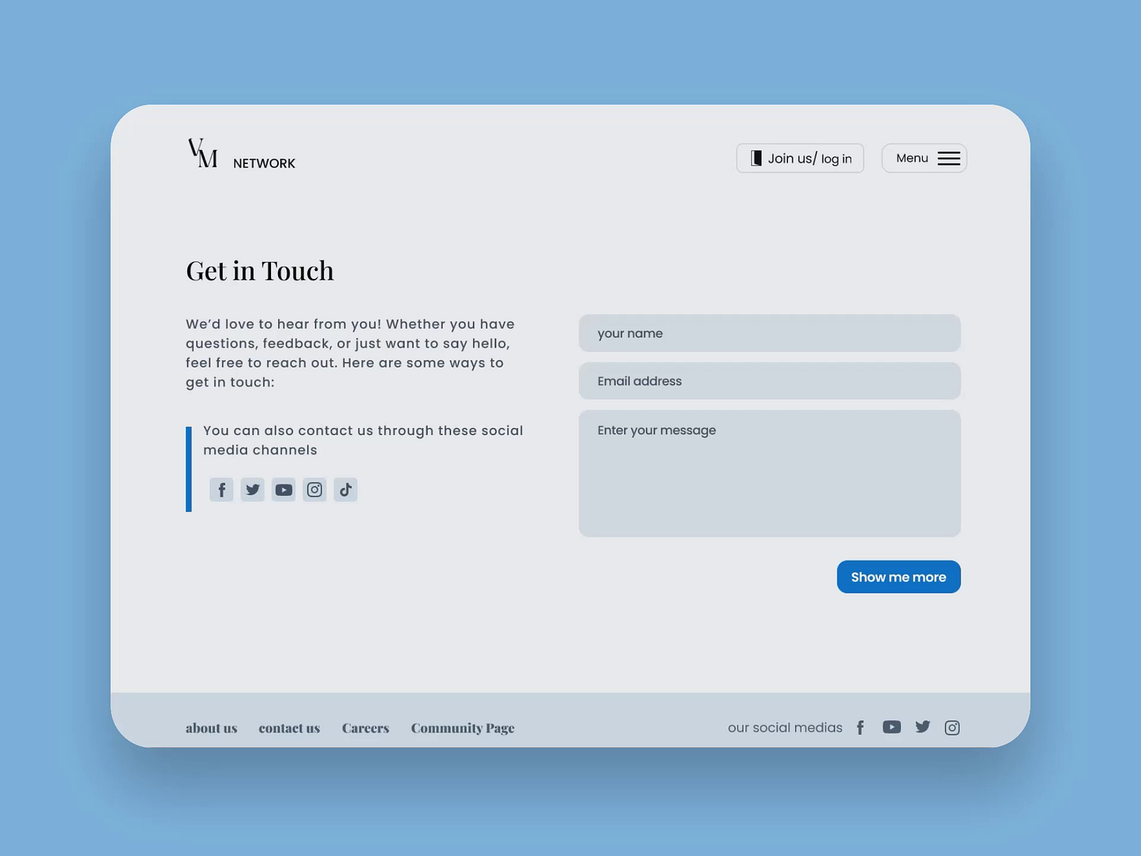 UI/UX and prototype design for Contact Us page by Amin Hamidi on Dribbble