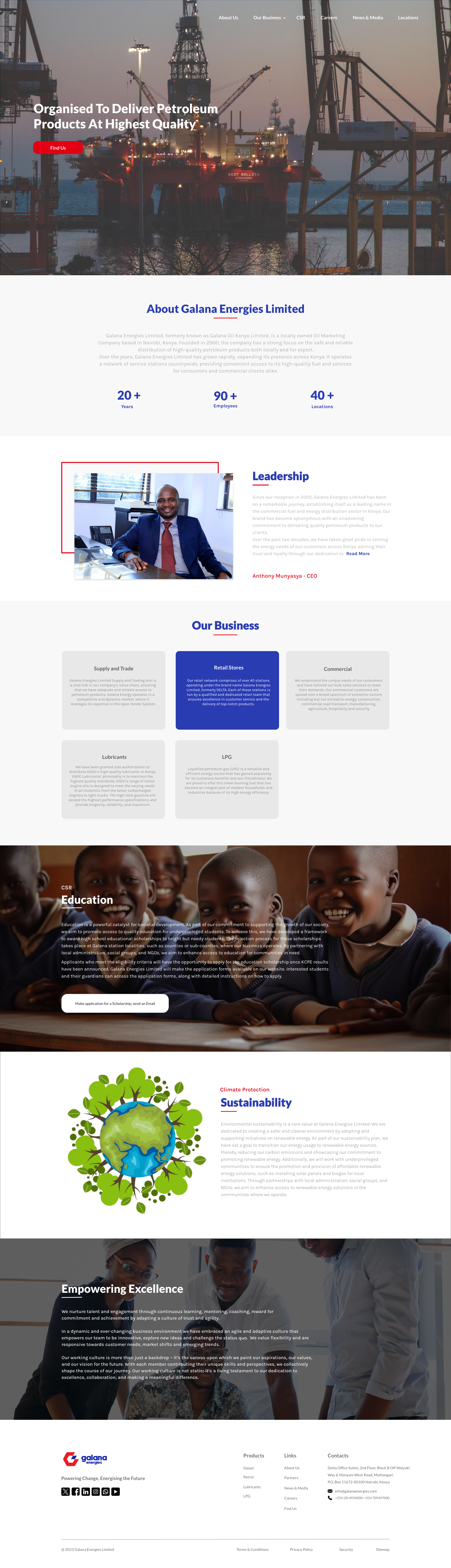 Browse thousands of Oil Company Landing Page images for design ...