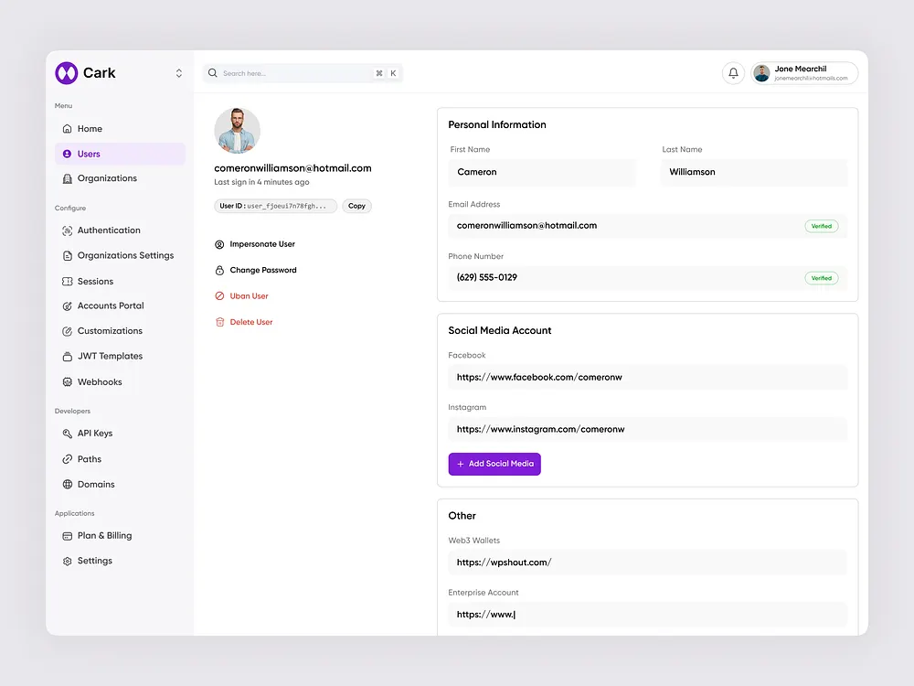 Admin Profile designs, themes, templates and downloadable graphic ...