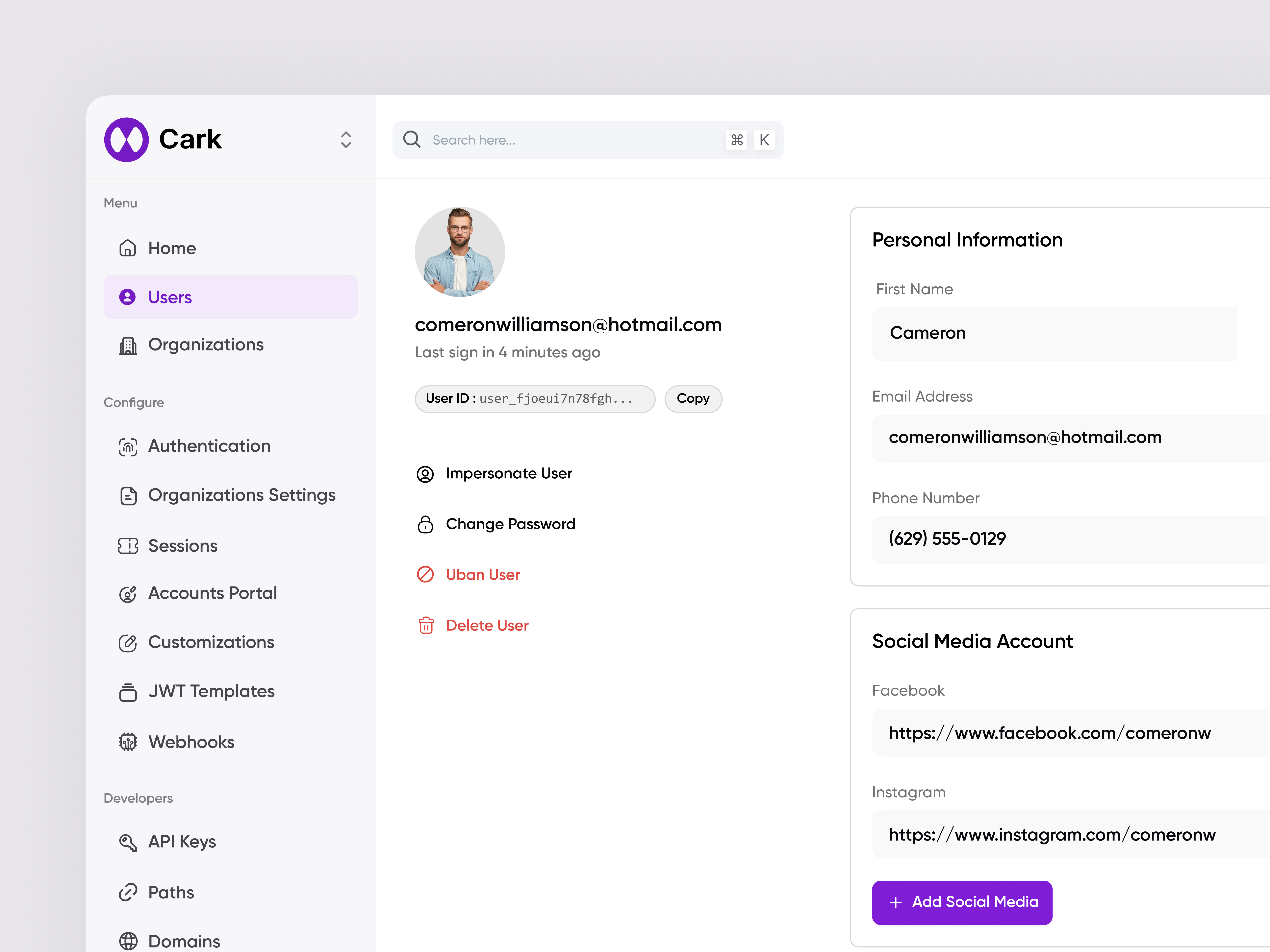 Cark - User management platform ( User Profile) by Pulok Paul | UX/UI ...