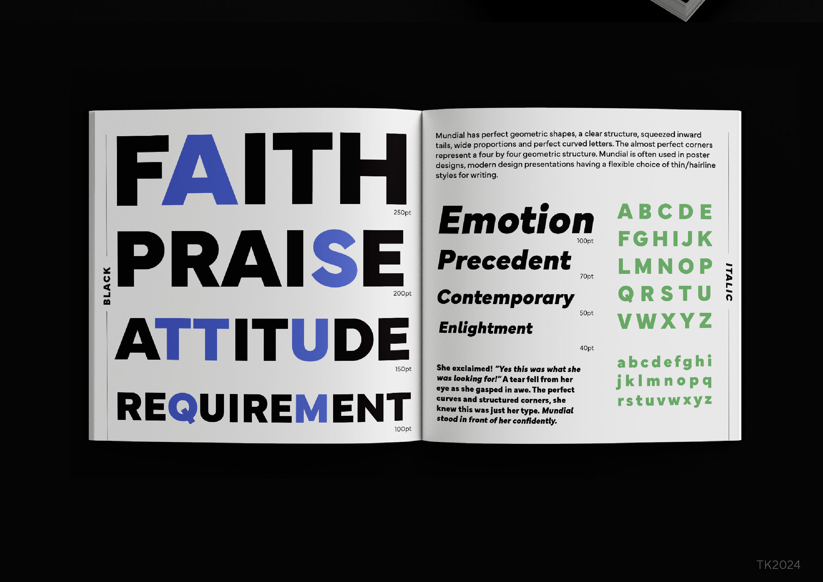 Type Specimen Booklet by Tuba Karademir on Dribbble