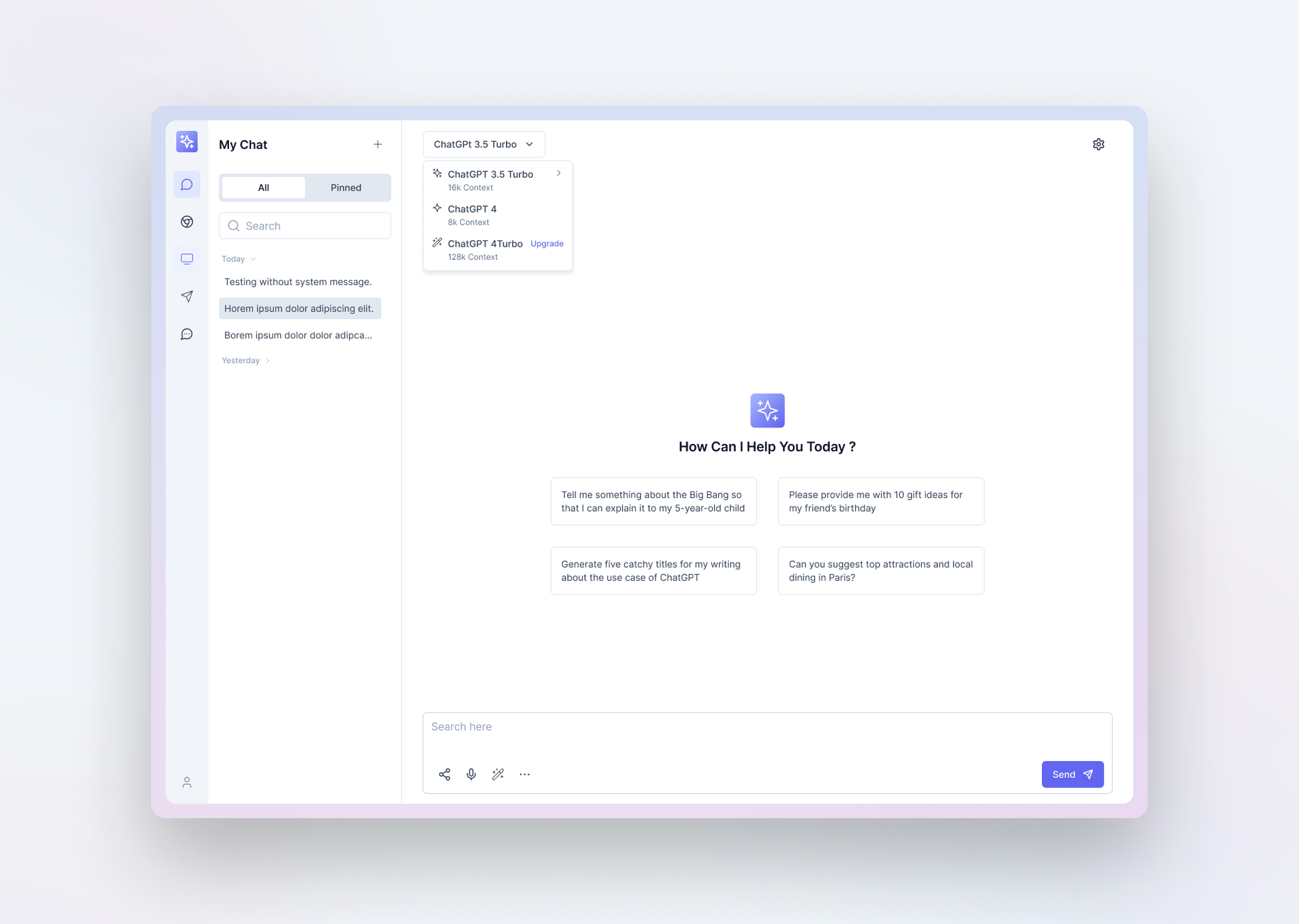 Chat GPT Redesign UI by Solanki Ravina Jayendrasinh on Dribbble