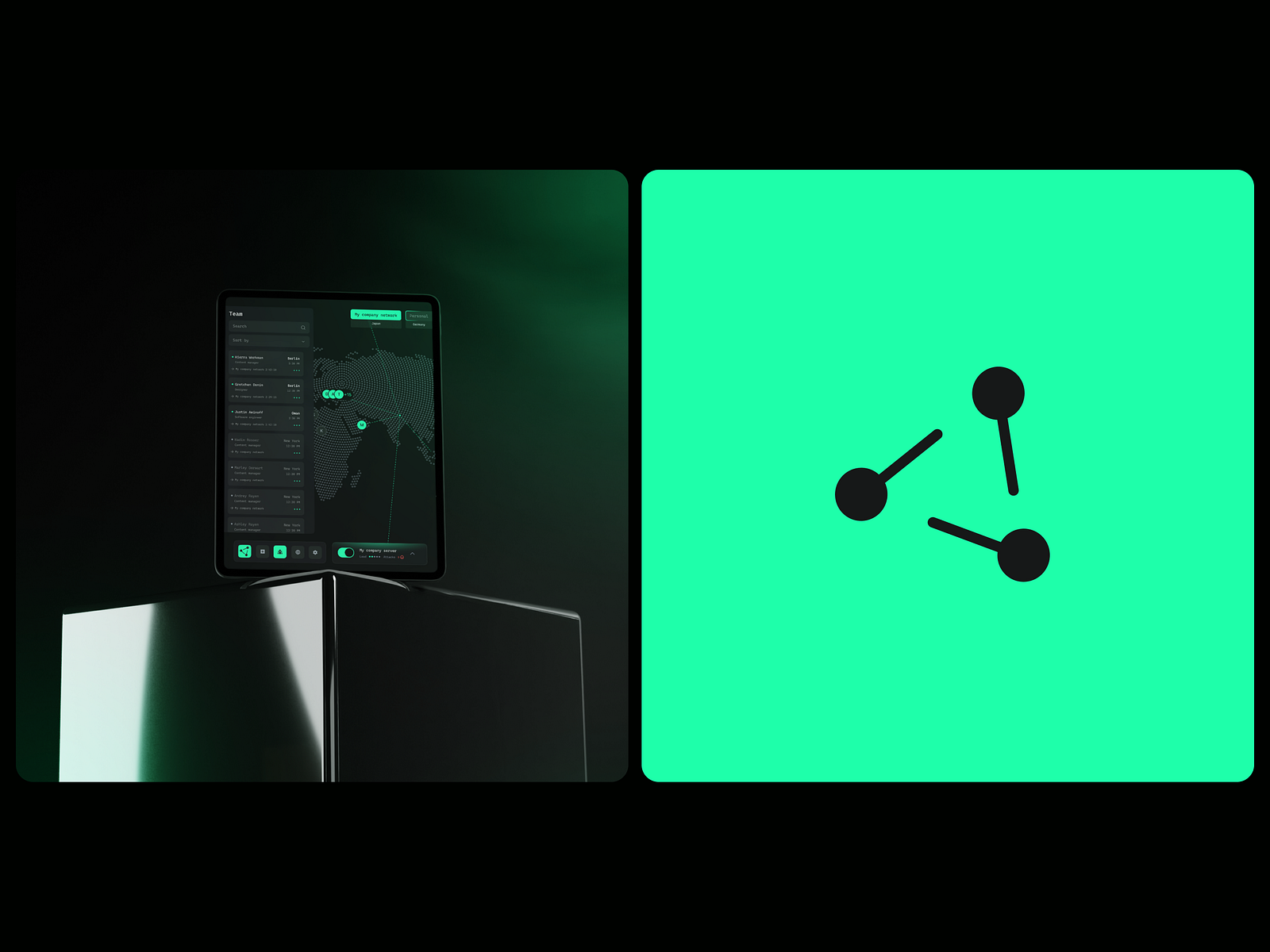 Branding for Crypto VPN app by Lisa Furina on Dribbble