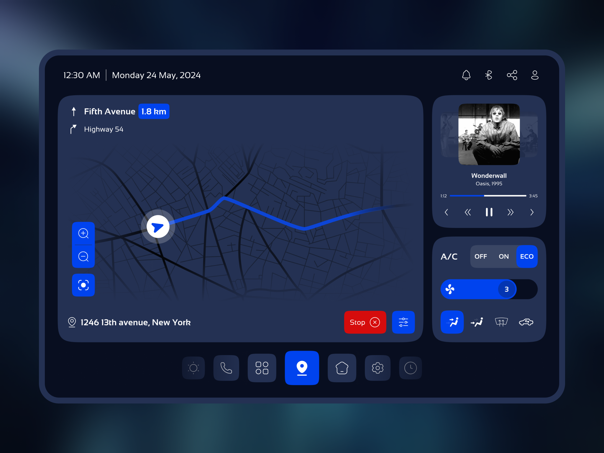Car infotainment design project by Mattia Graziani on Dribbble