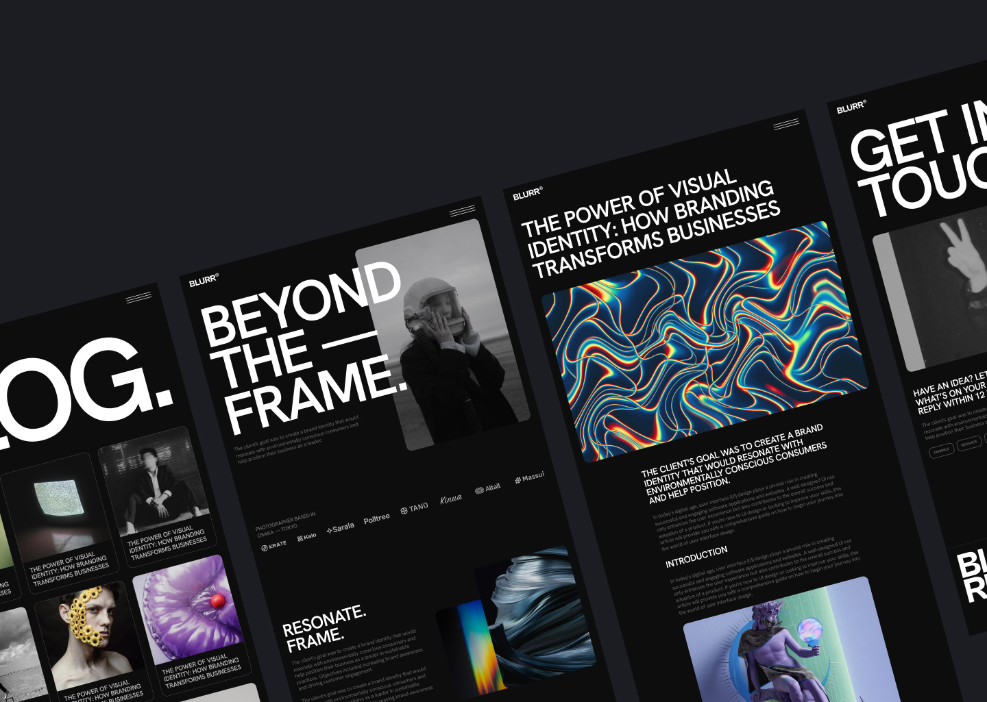 Blurr - Agency Website Template by Clonify on Dribbble
