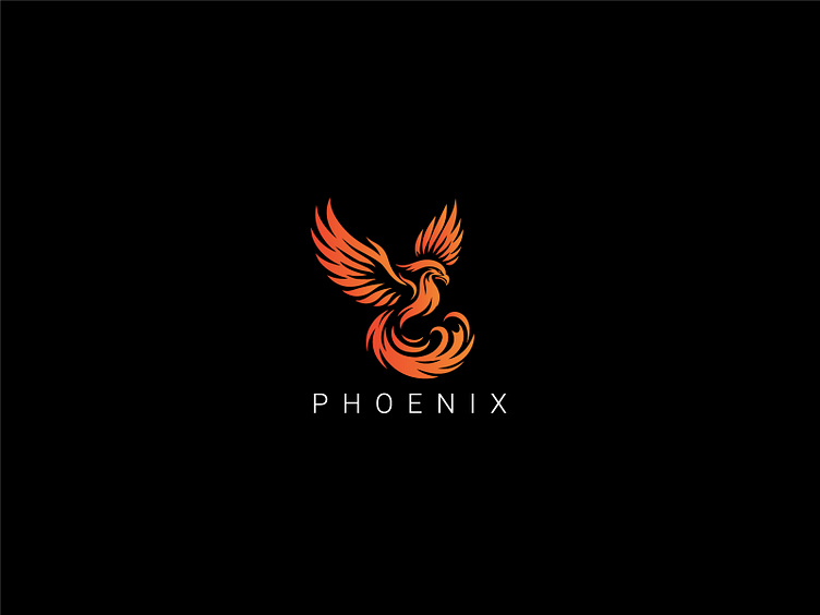 Phoenix Logo by HUSSNAIN GRAPHICS on Dribbble