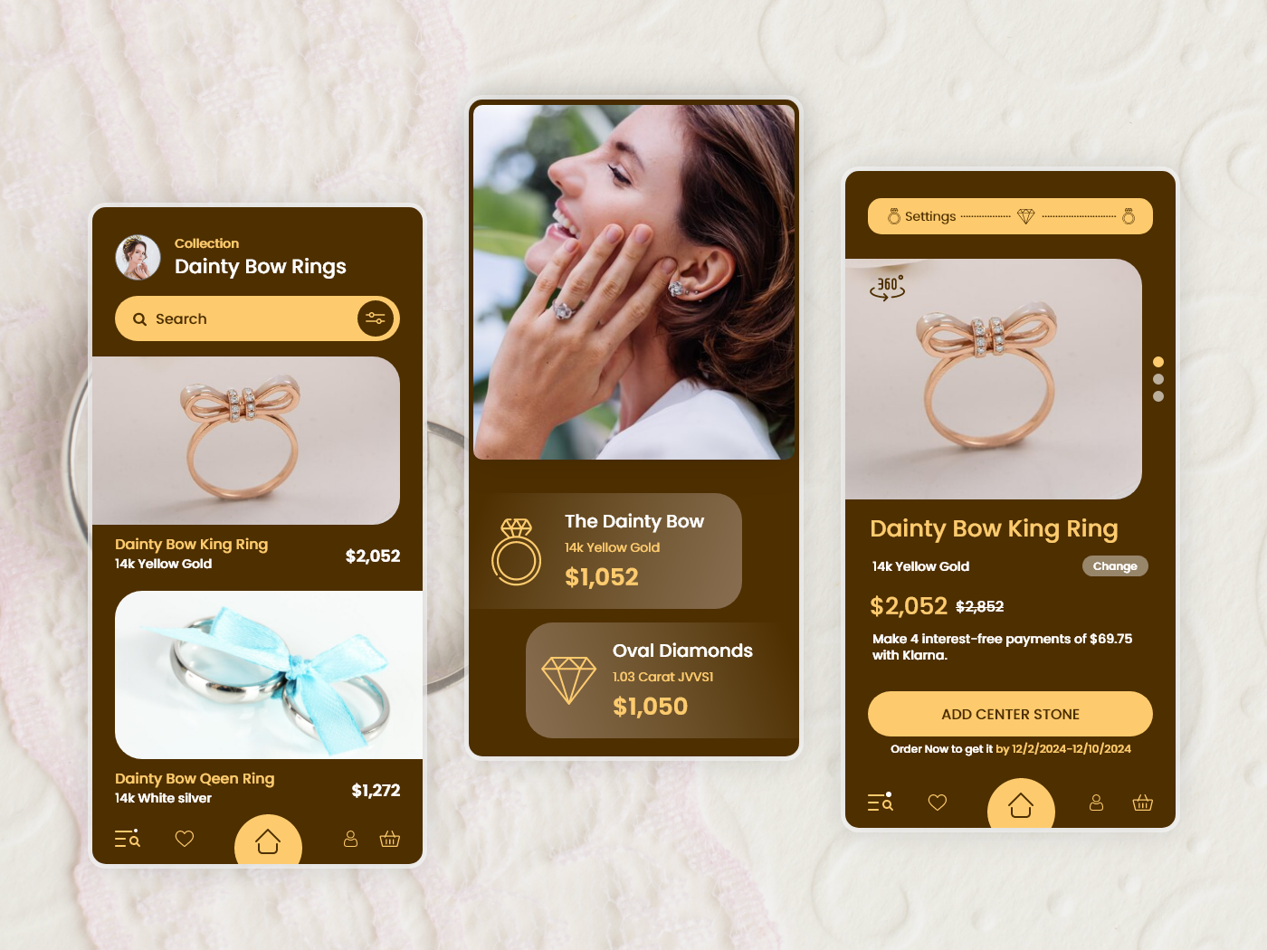 Jewelry Rings Mobile App Design by WebDesk Solution on Dribbble