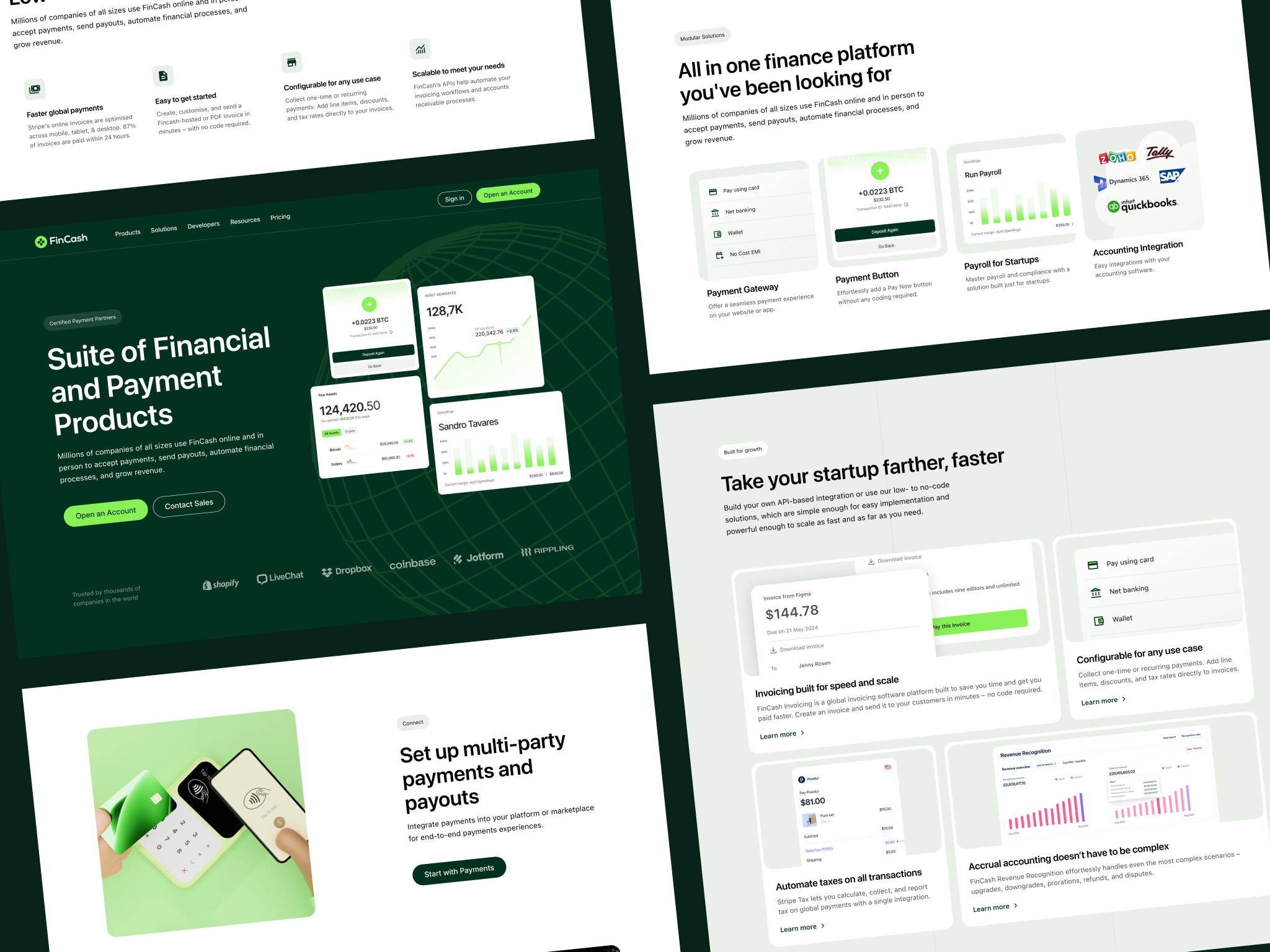 Fintech Landing Page | Grid by Ayush Jangra for Bruvvv on Dribbble