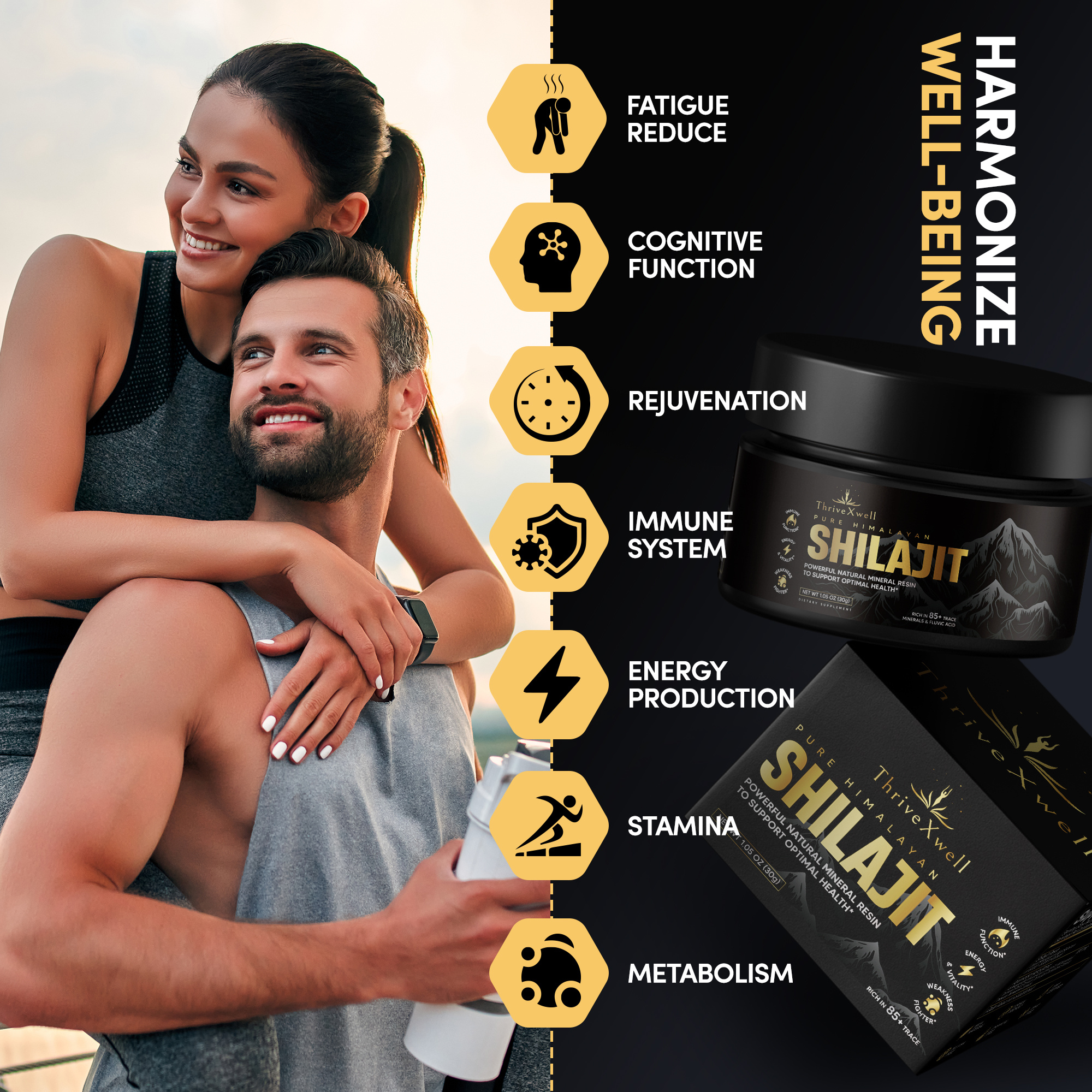 Shilajit Supplement Branding & Packaging Design by Pixels Studio on ...