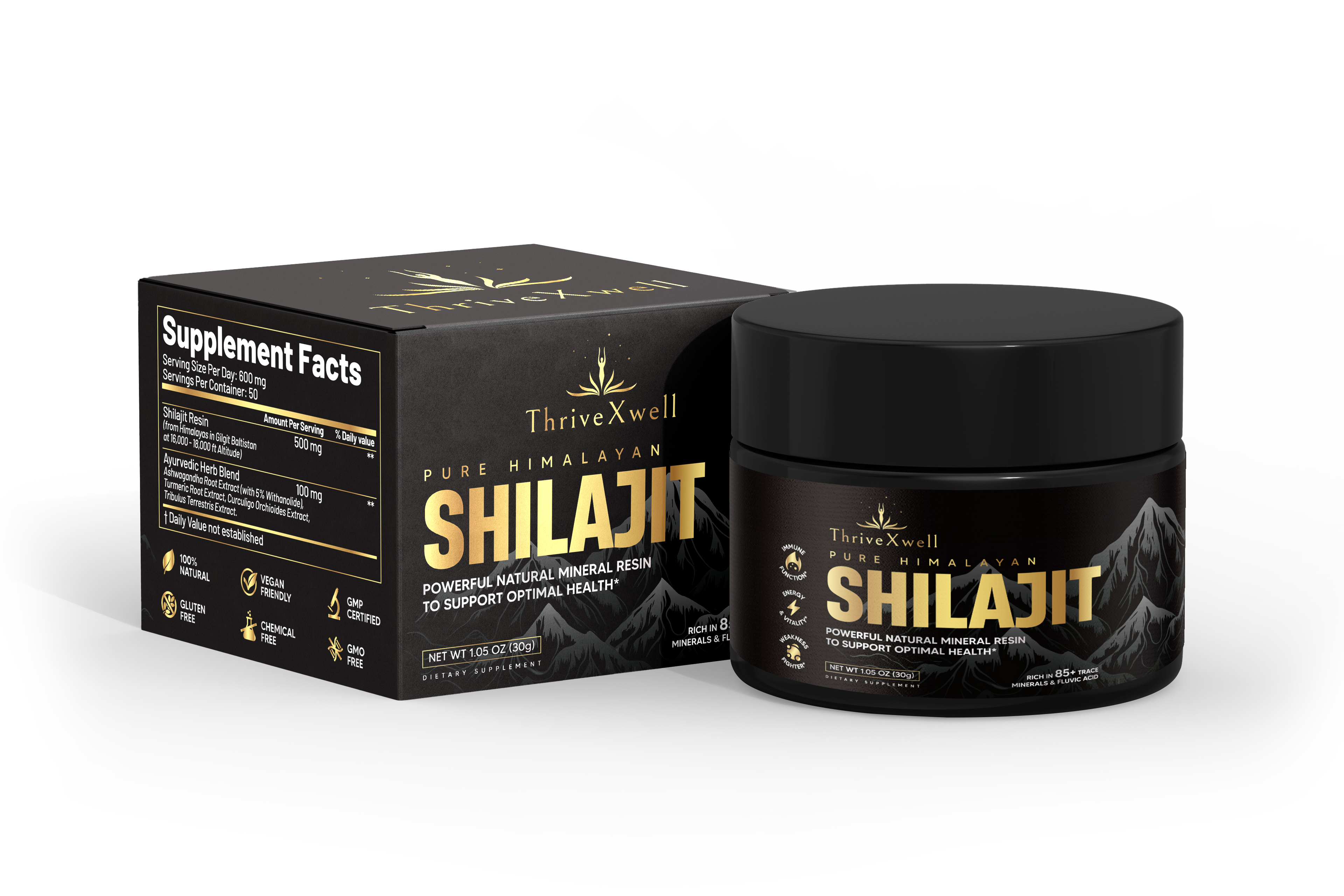 Shilajit Supplement Branding & Packaging Design by Pixels Studio on ...
