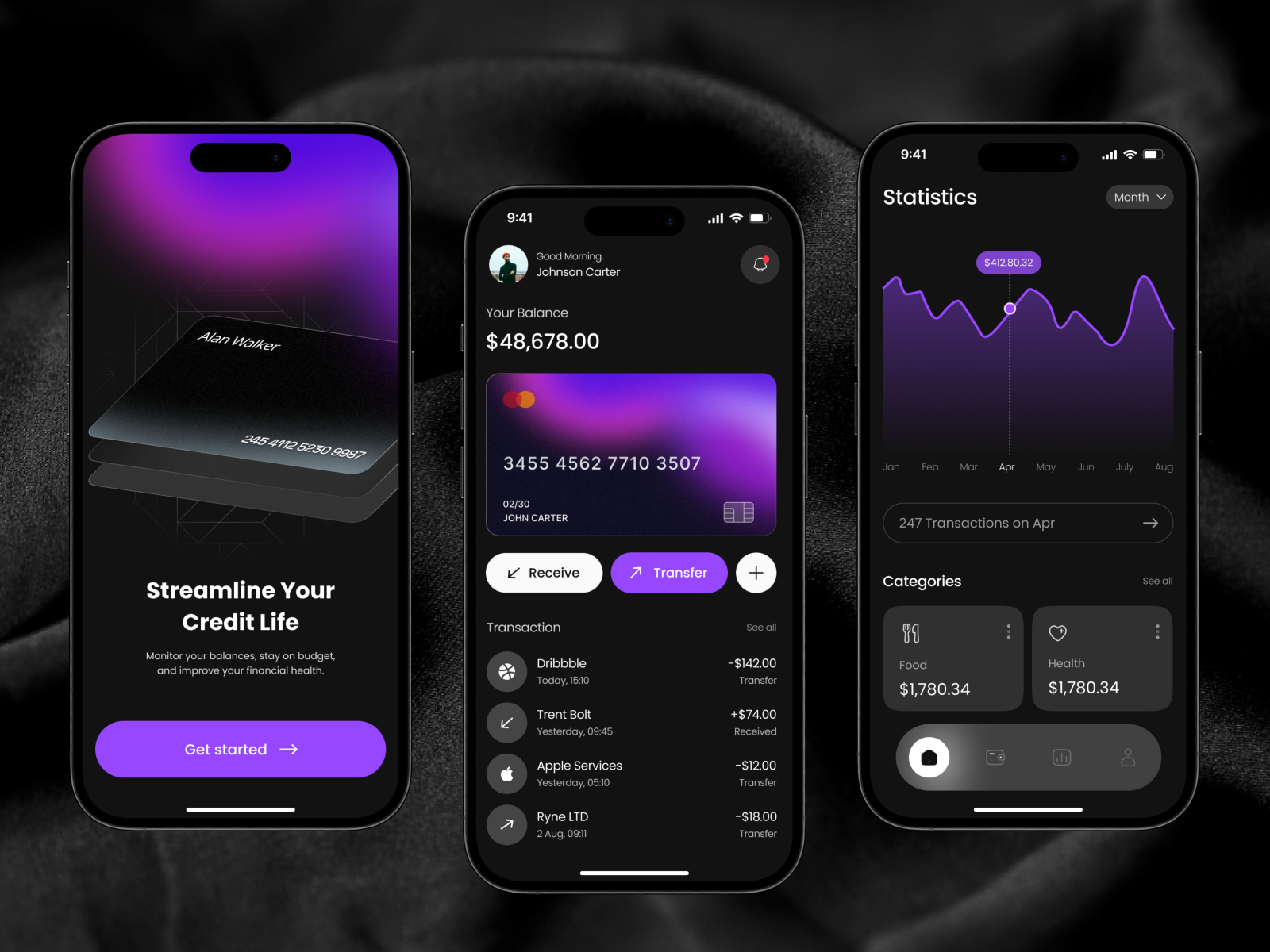 Finance Mobile App User Inteface Design by TJCG on Dribbble
