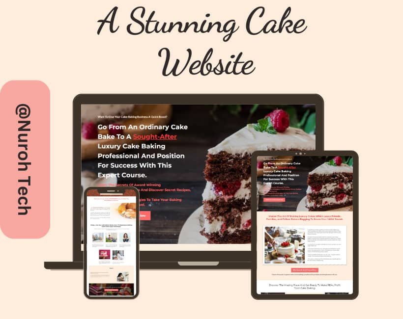 Cake Website Design designs, themes, templates and downloadable graphic ...