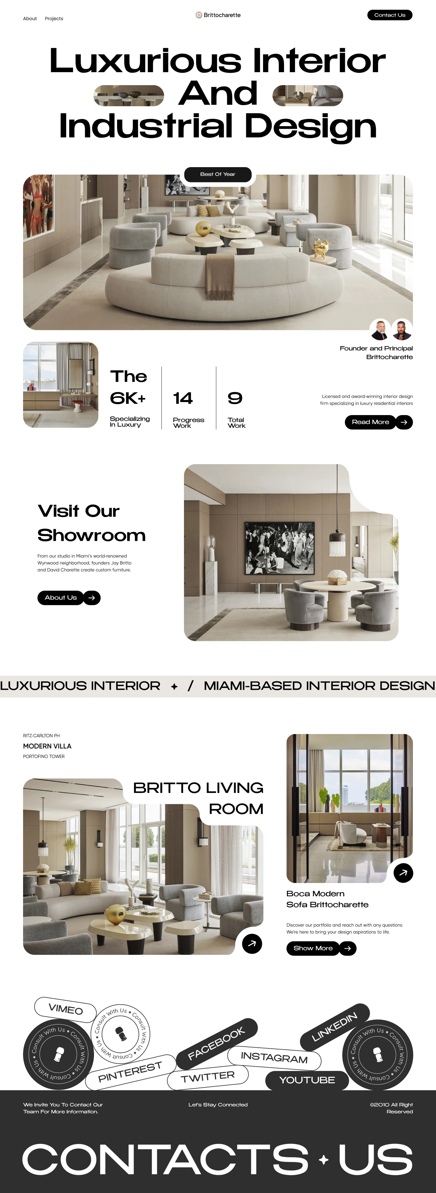 BC - Luxury Interior Design Website - Home Page by LAIN UI/UX for LAIN ...