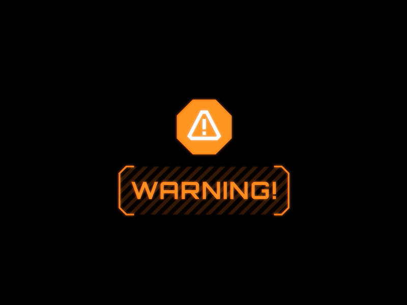 Warning tag animation - GUI by Oleh Tsykhonia on Dribbble