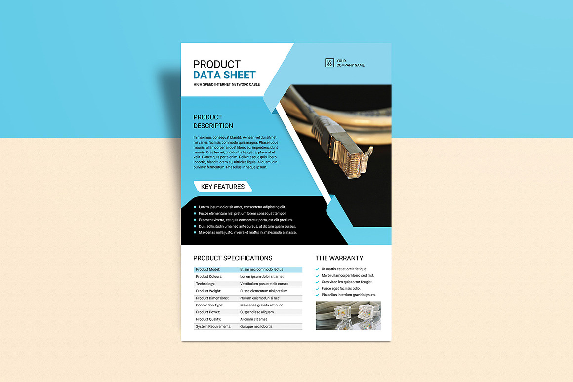 Product Data Sheet Template by Mukhlasur Rahman on Dribbble