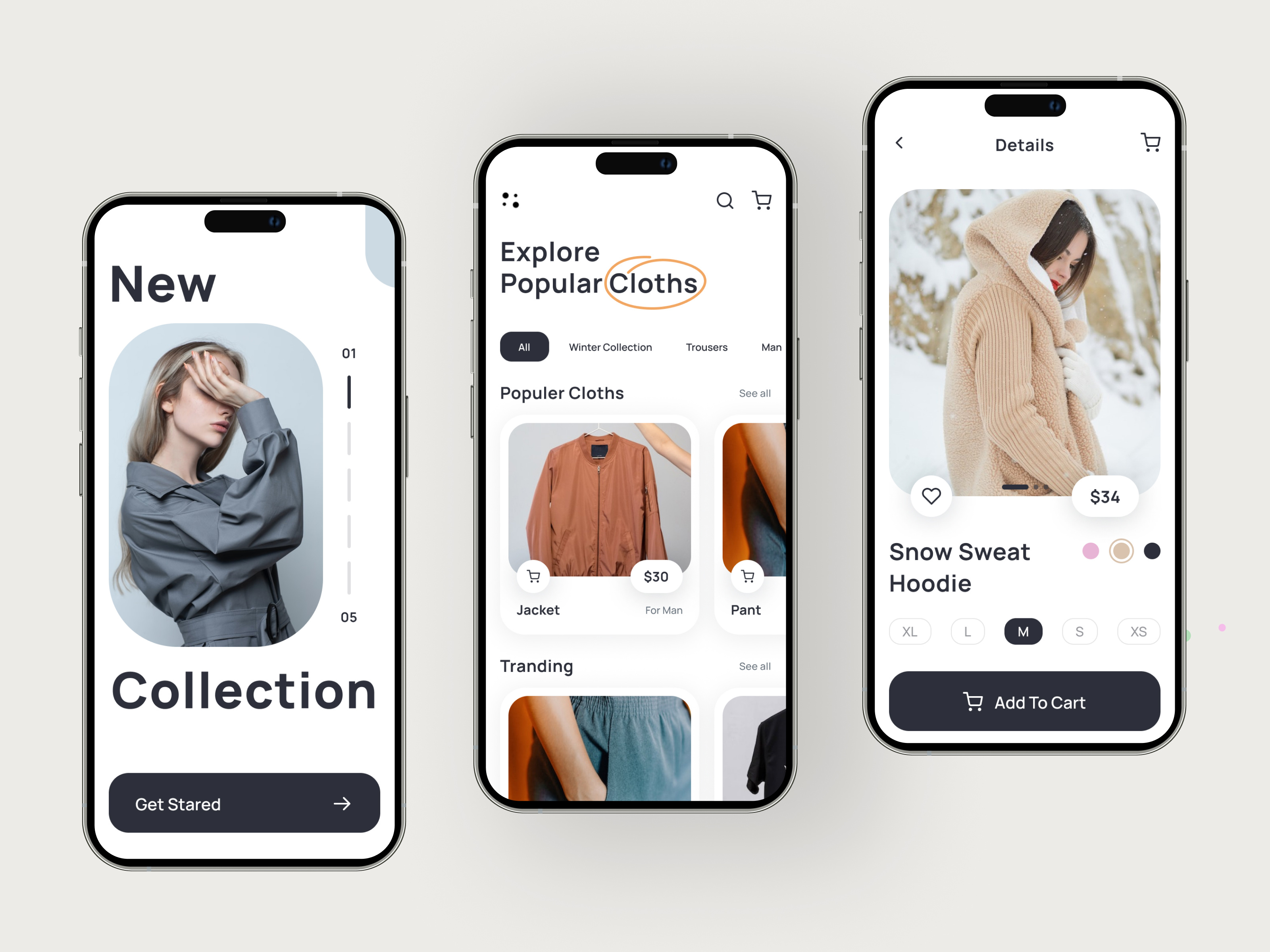 Clothing Store | Mobile App by Mohin Uddin on Dribbble