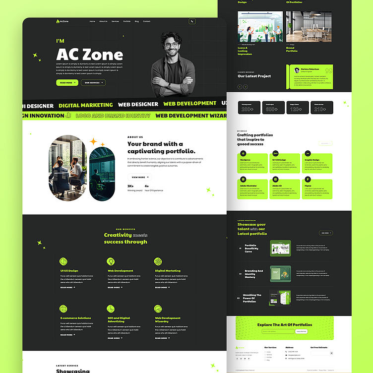 Animated Personal Portfolio Website by Animation Coding on Dribbble