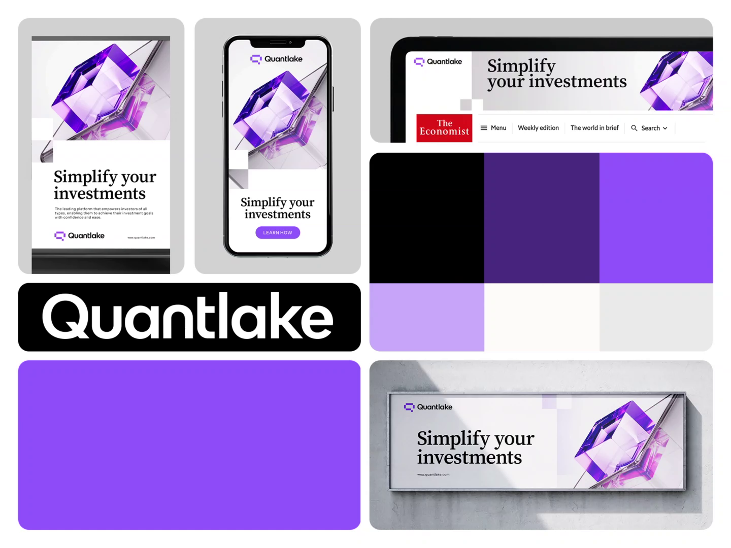Visual Identity for Quantlake by Artkai Branding on Dribbble
