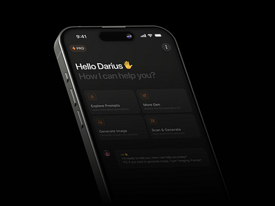AI Generate app design by Basit A. khan 👋 for Inspirux on Dribbble