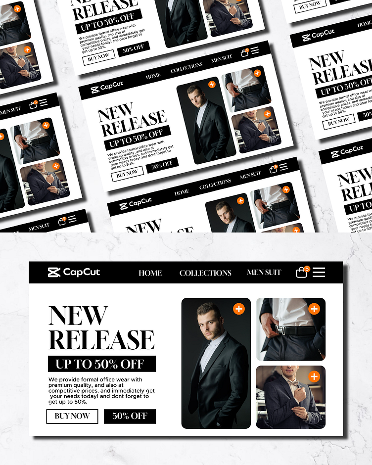 Formal Man Fashion Ads Template by fadhil sanad on Dribbble