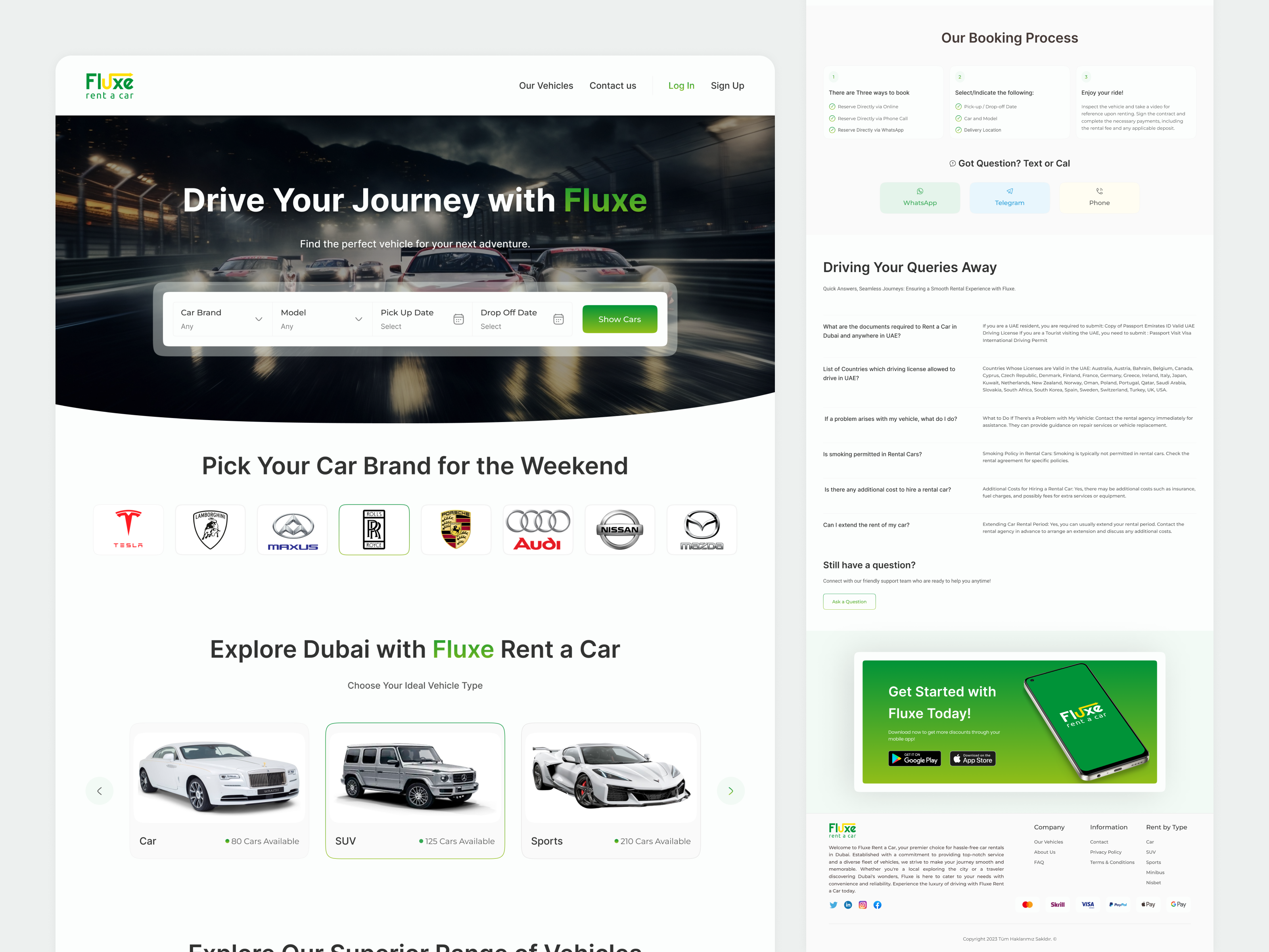 Rent A Car Website Design designs, themes, templates and downloadable ...
