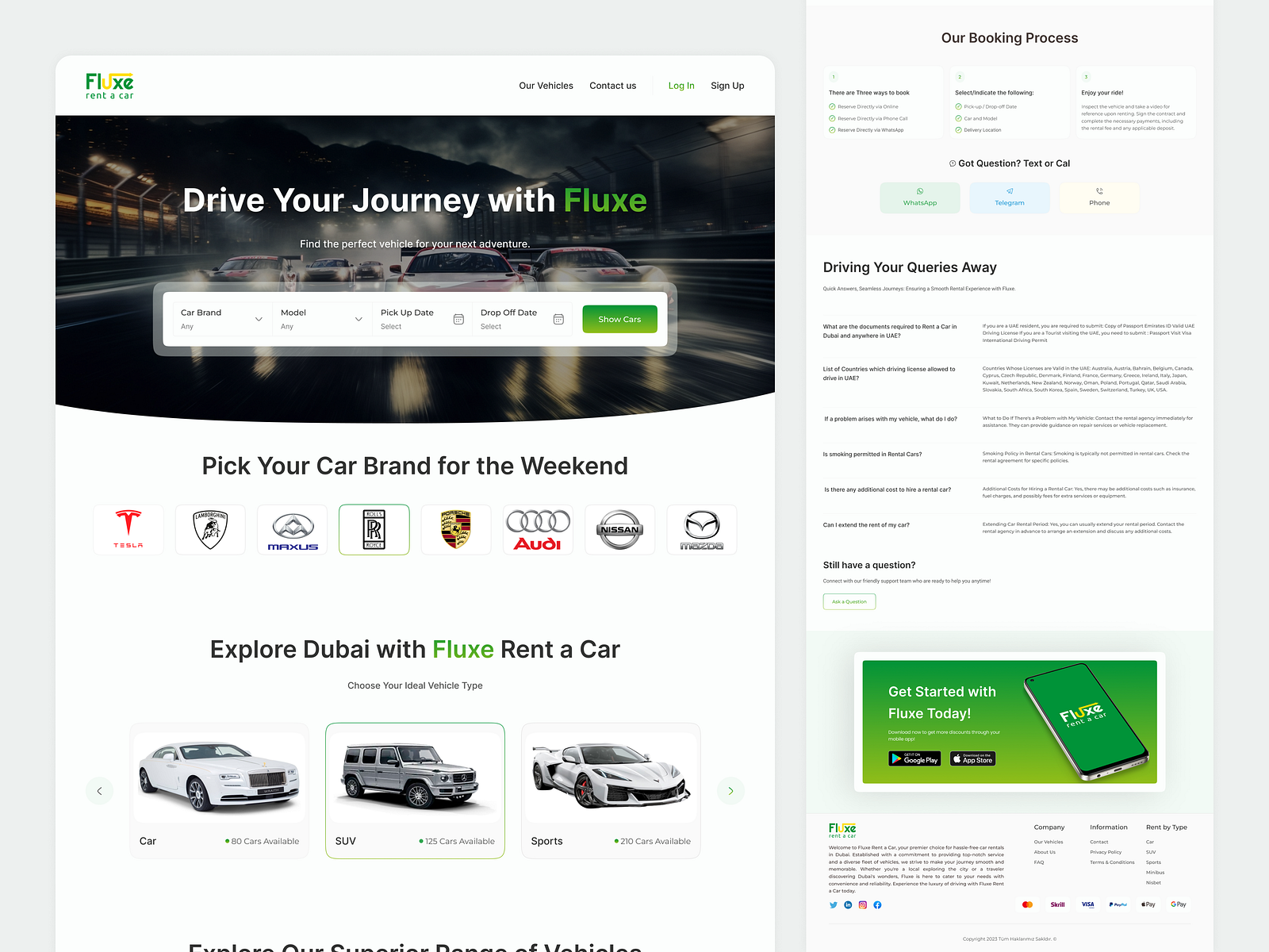 Rental Car Website Design by ilias miah on Dribbble