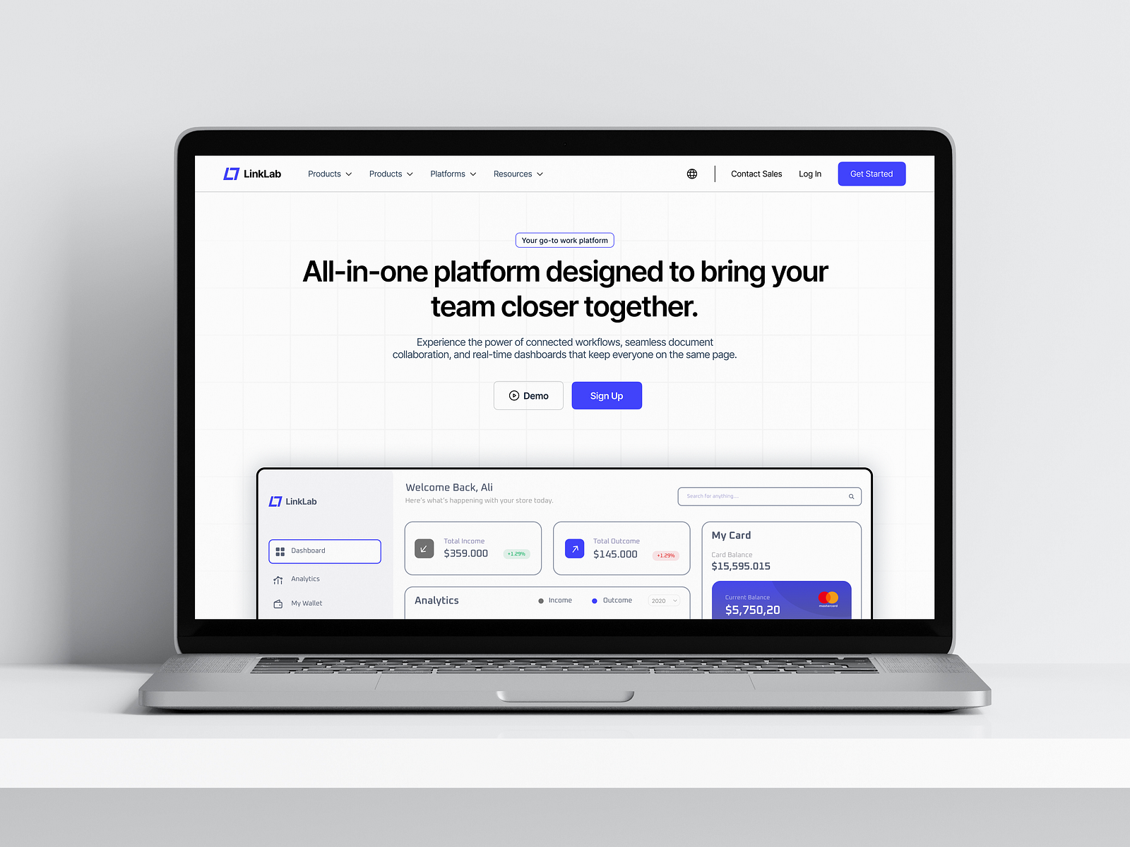 Team Collaboration App Landing Page By Primedesign On Dribbble